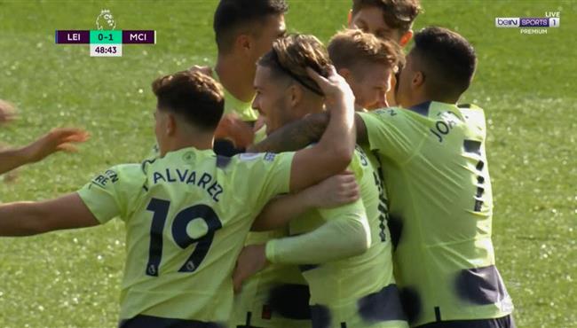 هدف فوز مانشستر سيتي العالمي علي ليستر سيتي 1 0 الدوري الانجليزي دي