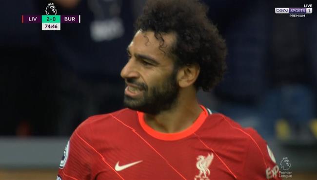 محمد صلاح كاد ان يسجل هدف رائع بعد مراوغه لاعب بيرنلي بطولات